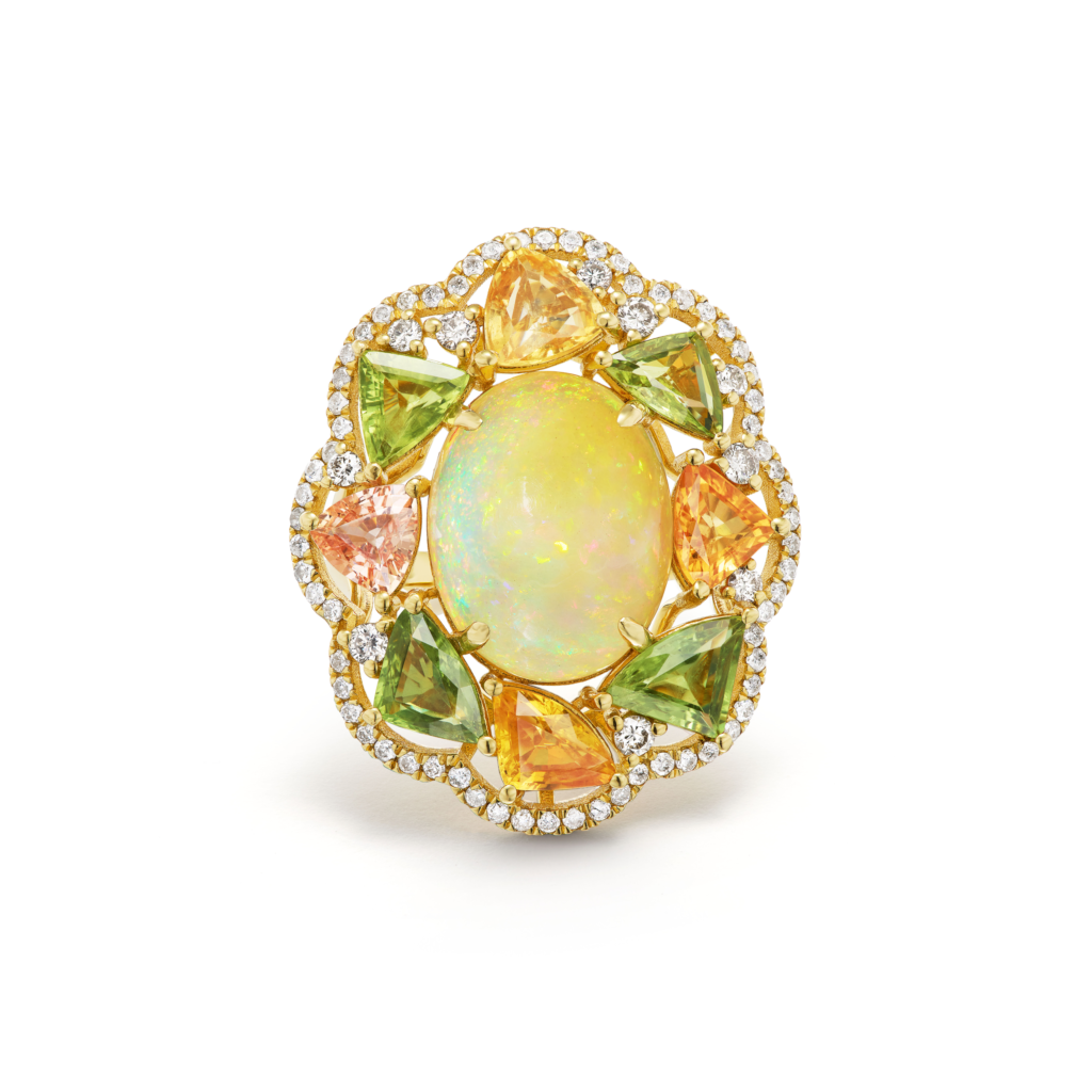 Autumn Opal Cocktail Ring - Zarig Jewelry